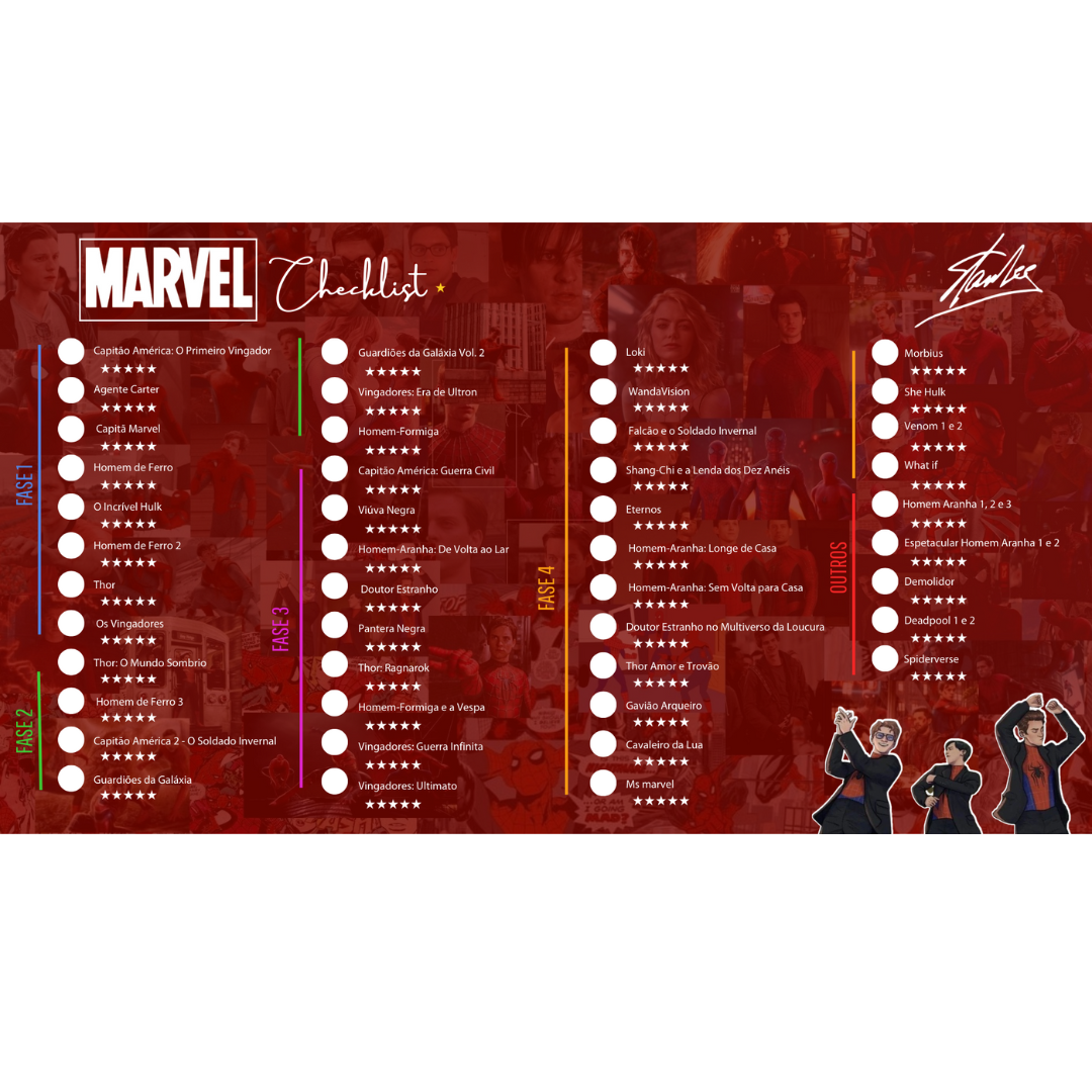 Checklist da Marvel - Paloma Barbosa Fernandes | Hotmart