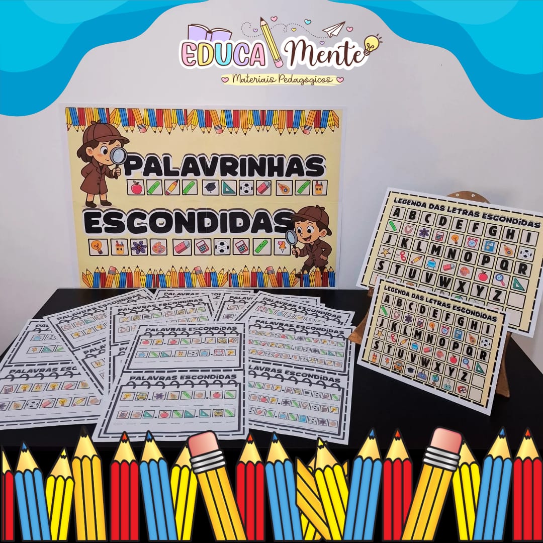 ⭐ PALAVRINHAS ESCONDIDAS ⭐ - EDUCA MENTE MATERIAIS PEDAGÓGICOS | Ho...