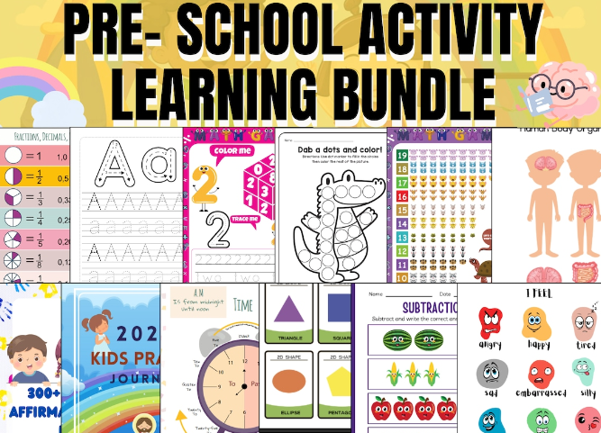 35K Kids Education PLR – Comprehensive Learning Activity Pack - Fol...