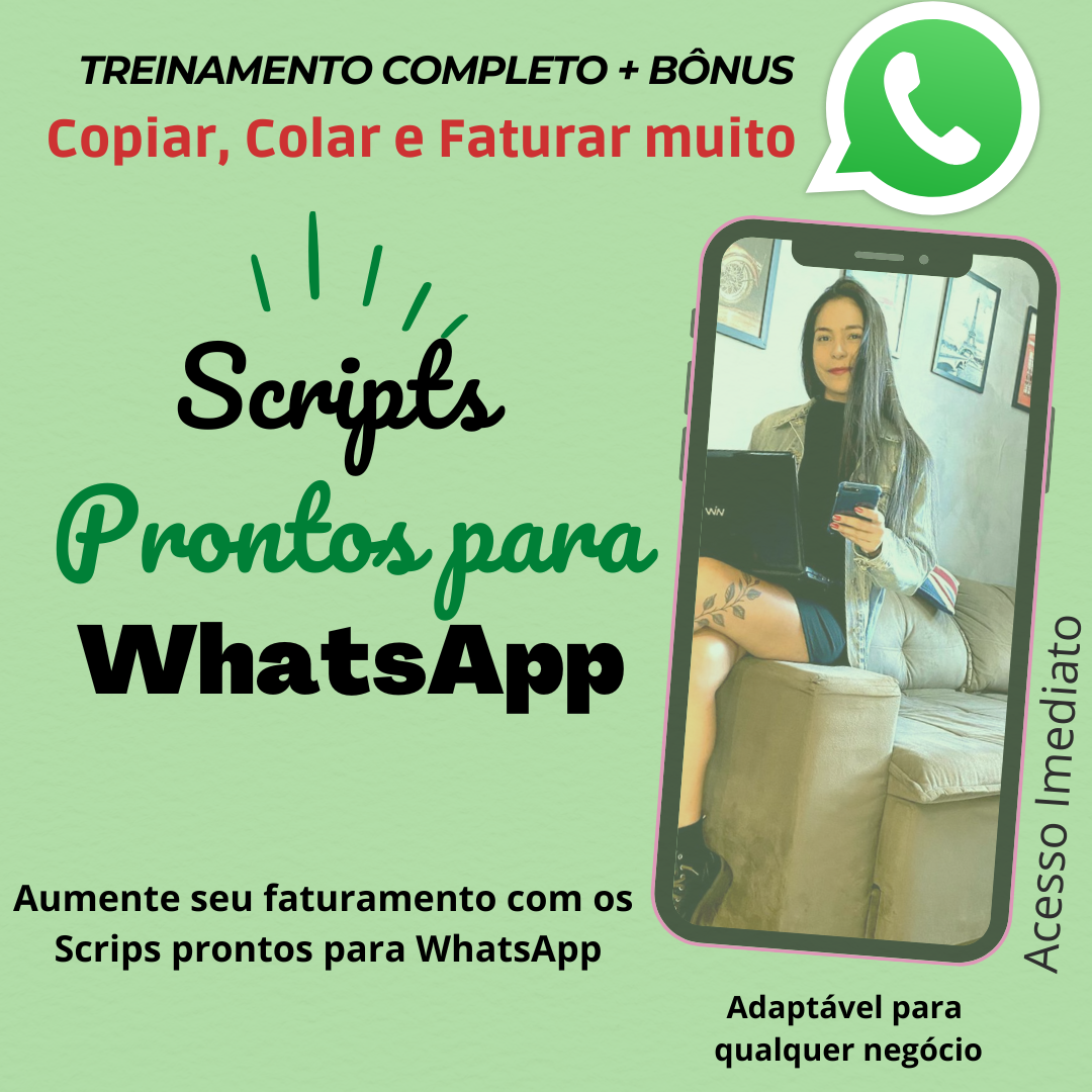 Scripts prontos para Whatsapp - Nayana Lima Del'Isola | Hotmart