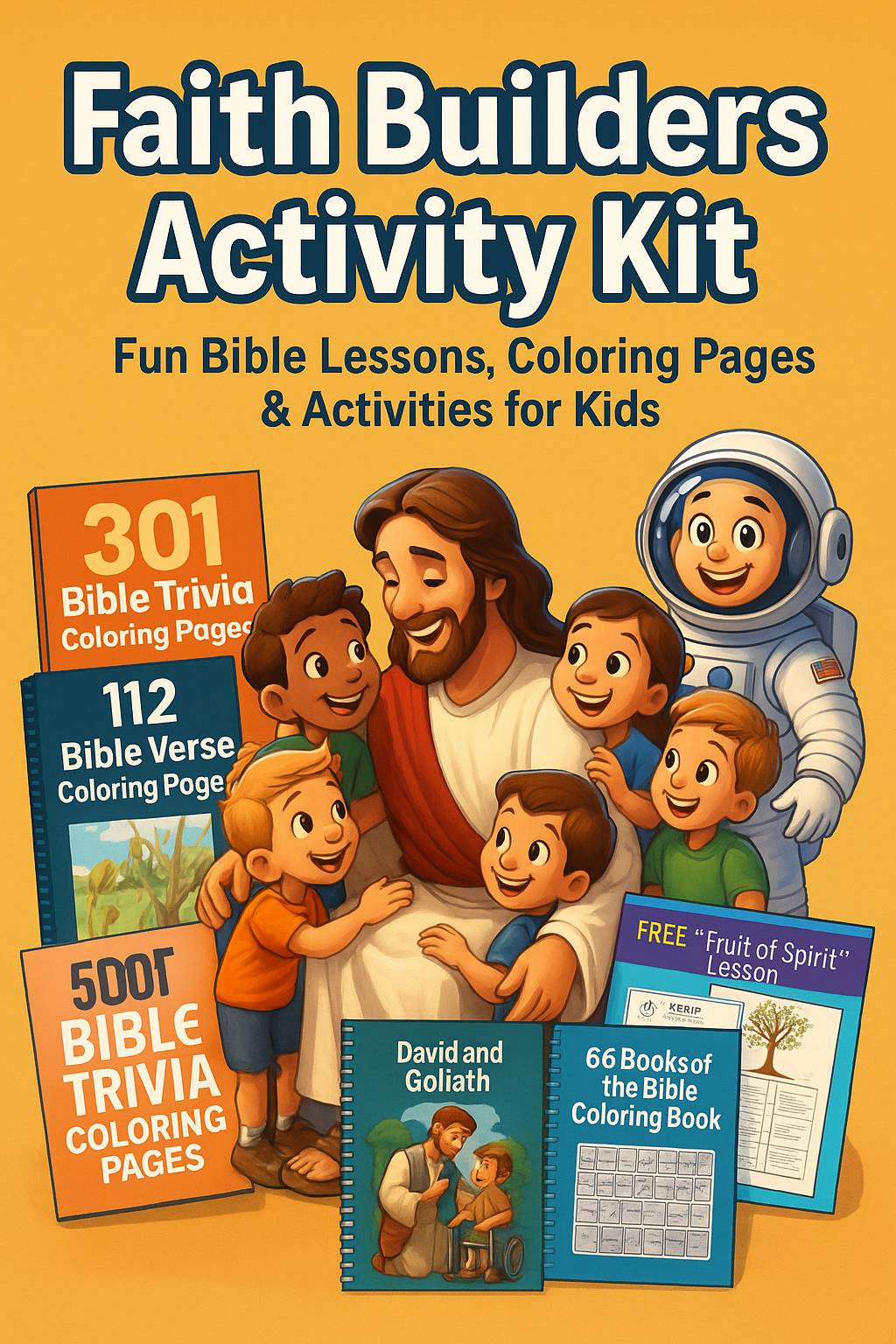 Faith Builders Activity Kit – Fun & Engaging Bible Lessons for Kids