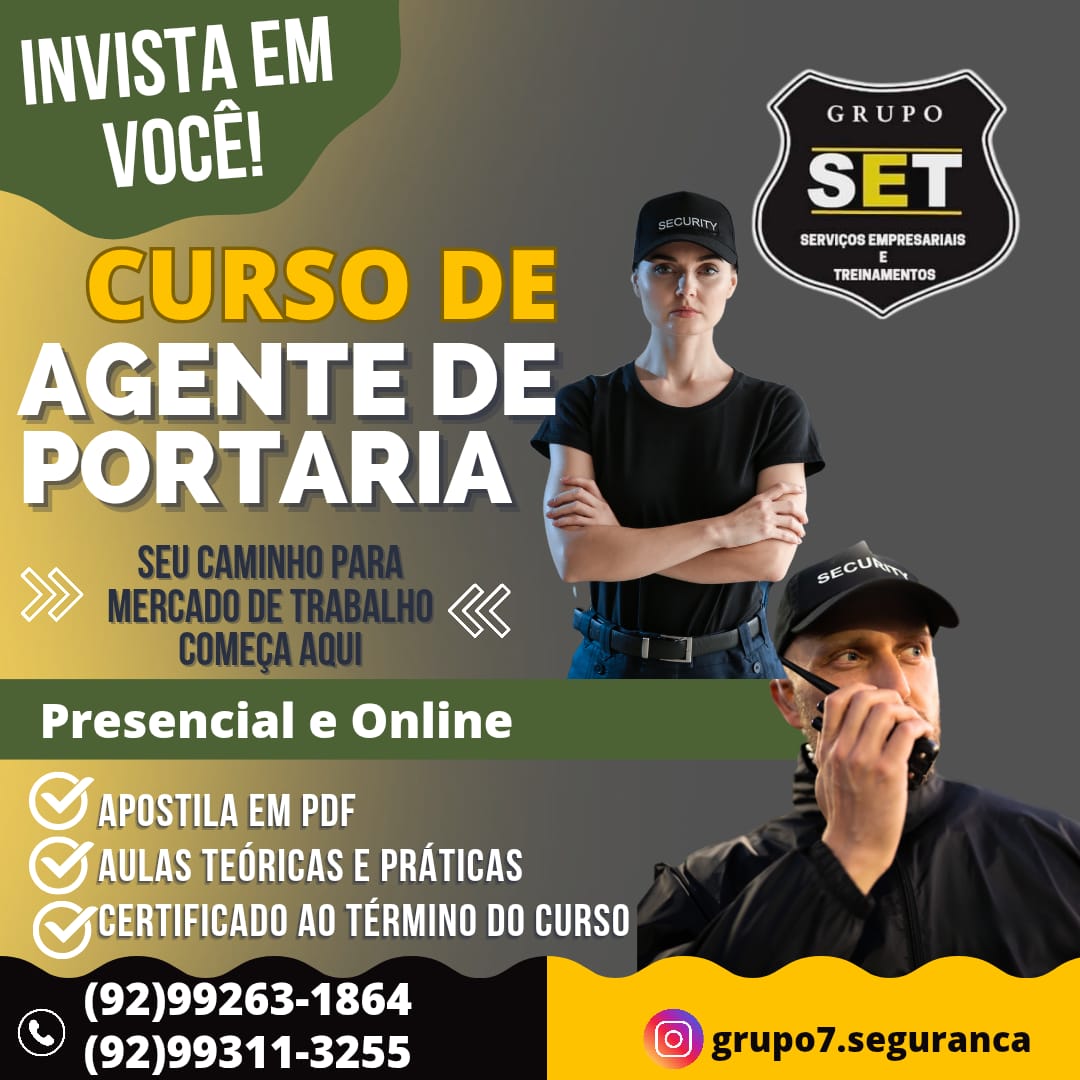 Curso de AGP-AGENTE DE PORTARIA - Regiane Pantoja de souza araujo