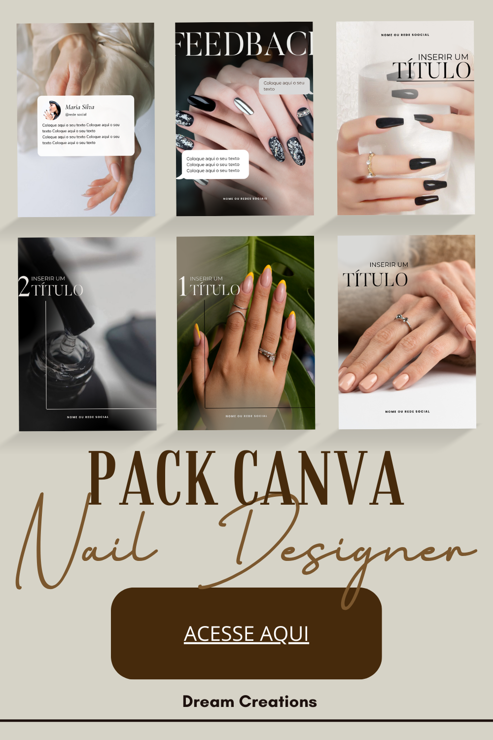 Pack Canva Nails Design - DreamCreations | Hotmart