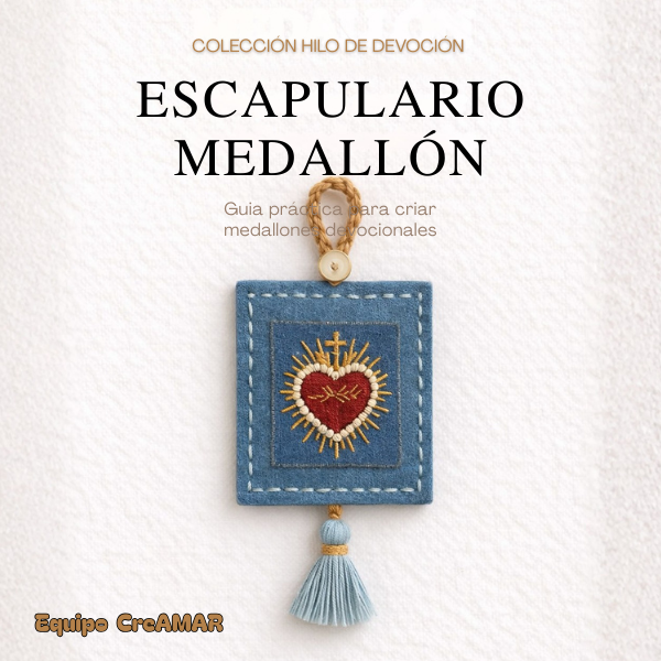 ESCAPULARIO MEDALLÓN - COLECCIÓN HILO DE DEVOCIÓN - Gabriela Gonza...