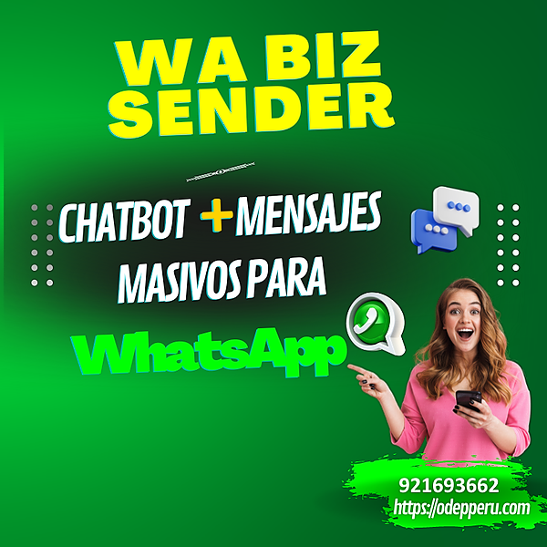 Wa Biz - Envió Masivo y ChatBot WhatsApp - Odep Peru | Hotmart