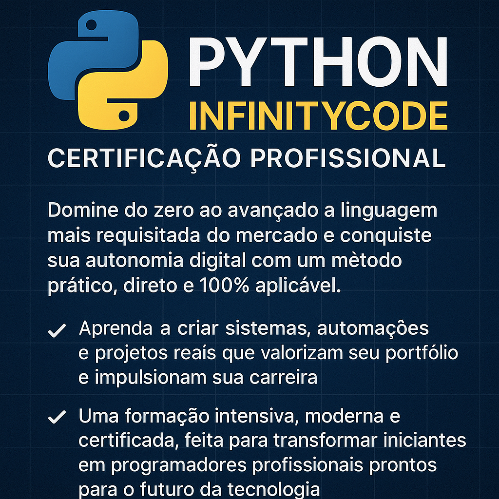 Python InfinityCode – Certificação Profissional - Júlia Fernandes ...