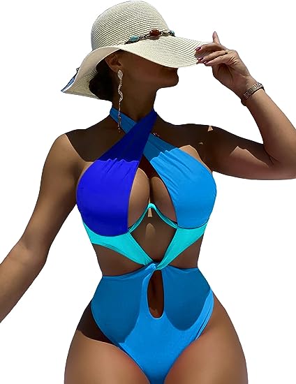 PATRON DE TRAJE DE BAÑO CRUZADO CON RECORTE TALLAS ((( S HASTA 5XL)