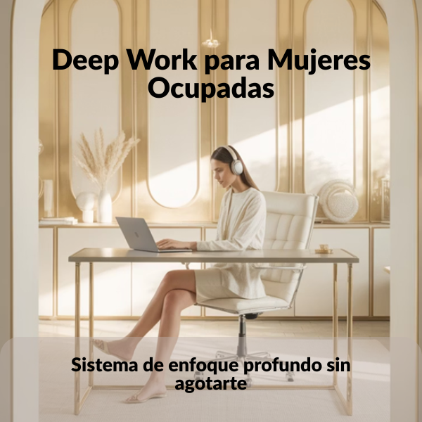 Deep Work para Mujeres Ocupadas™ – Sistema de enfoque profundo sin ...