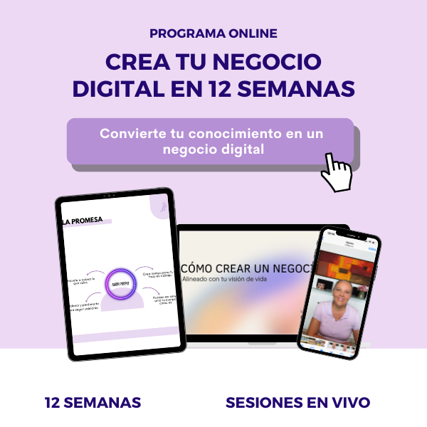 Programa Crea tu Negocio Digital en 12 semanas - Emprendedecero | H...