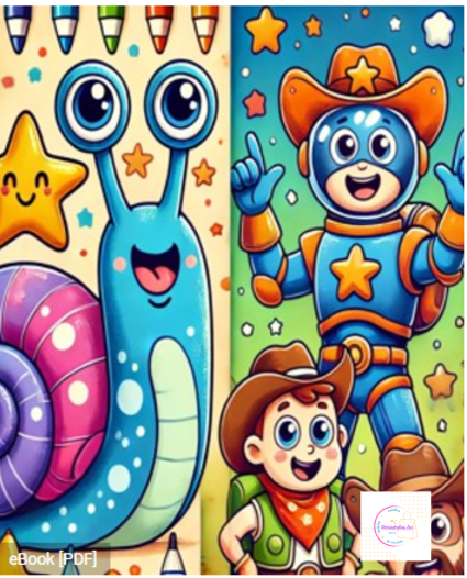 Livro de colorir - personagens - Amanda de Florio Barizon fernandes...