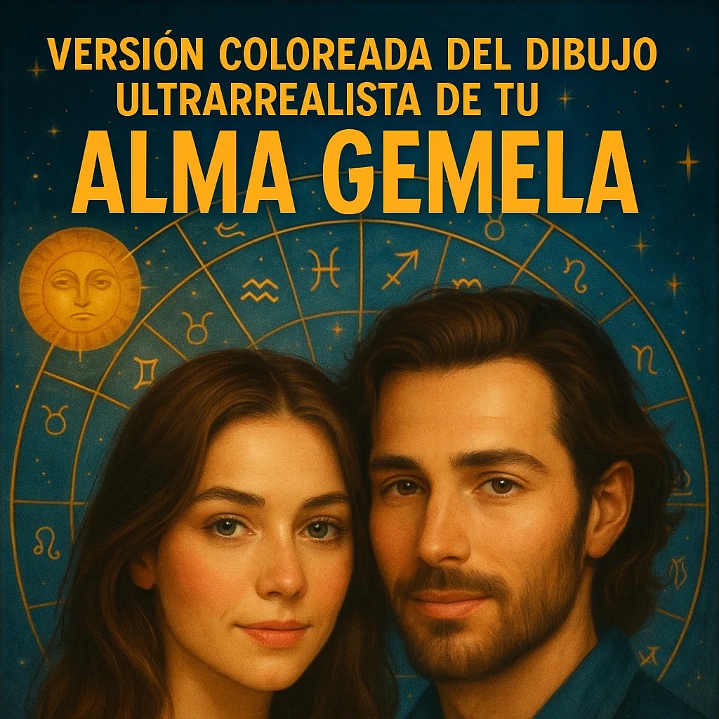 🌌🎨 Versión a color del dibujo ultrarrealista de tu alma gemela