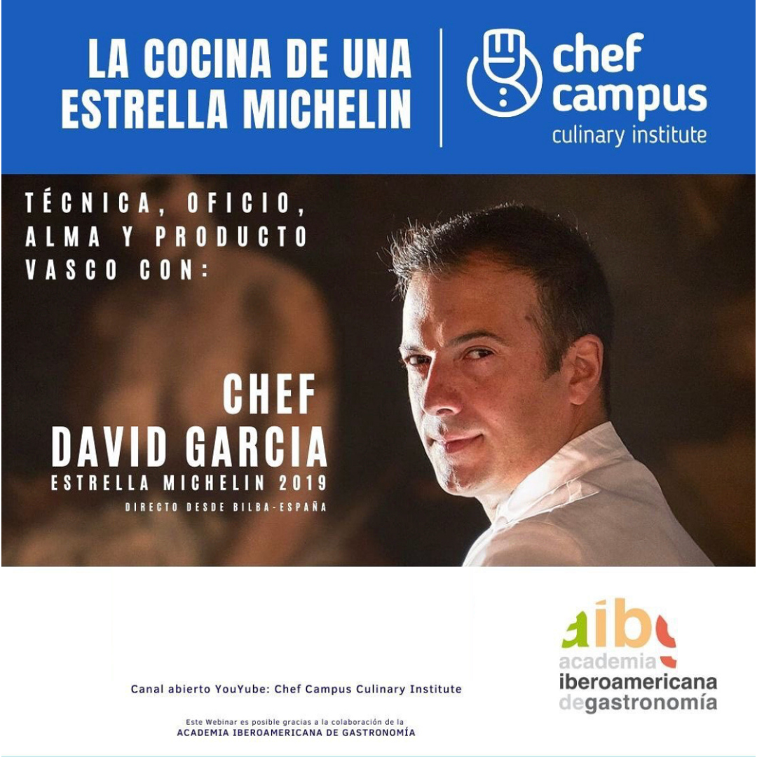 Masterclass con el chef DAVID GARCÍA - Cocina Vasca - Chef Campus