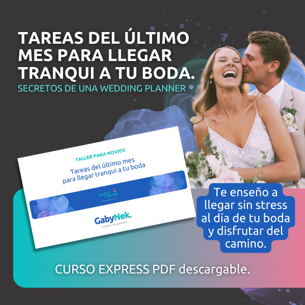 Guia de Tareas del Último mes para Novias Organizadas - Gaby Nekic ...