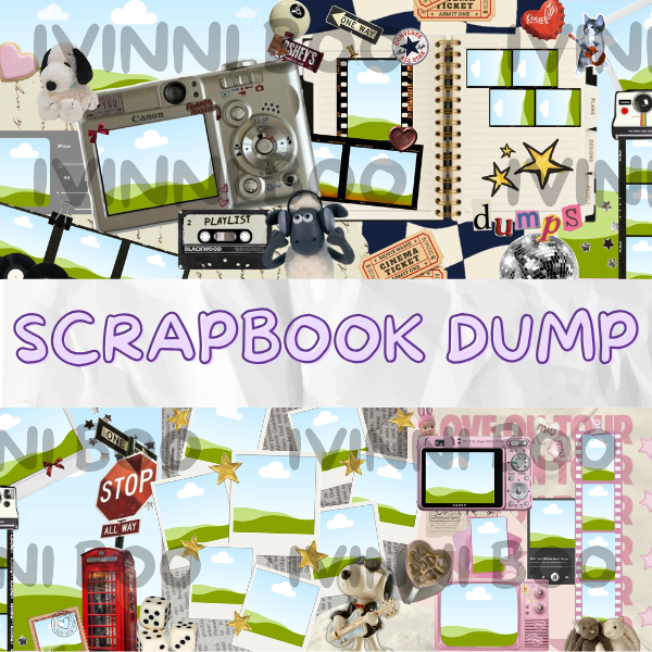 Girly Template Scrapbook customizable