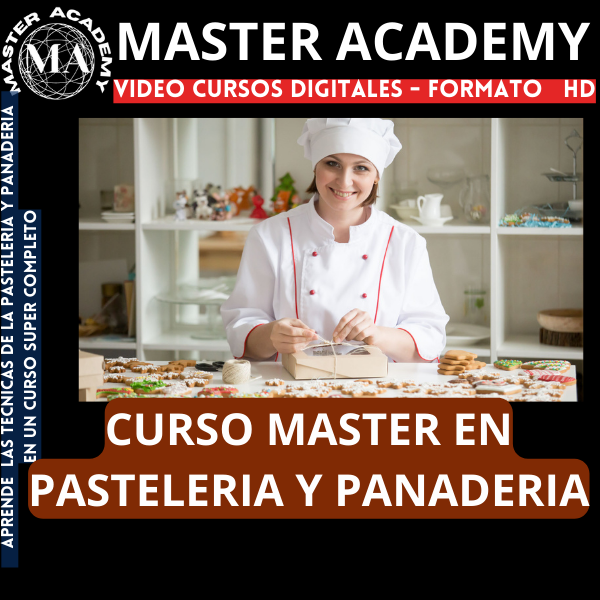 CURSO MASTER EN PASTELERIA Y PANADERIA + BONUS DE OBSEQUIO - MASTER...