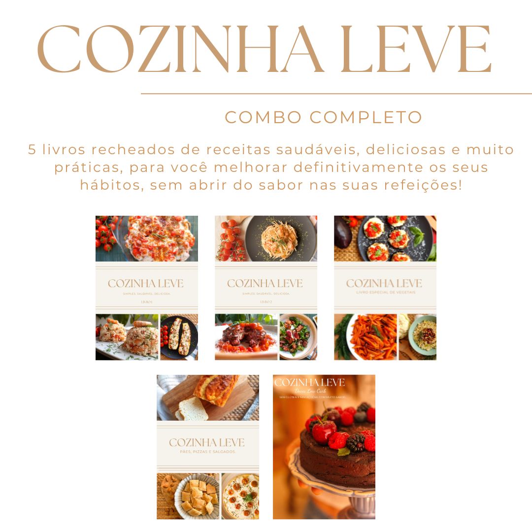 Combo Cozinha Leve Completo - Vida Leve | Hotmart
