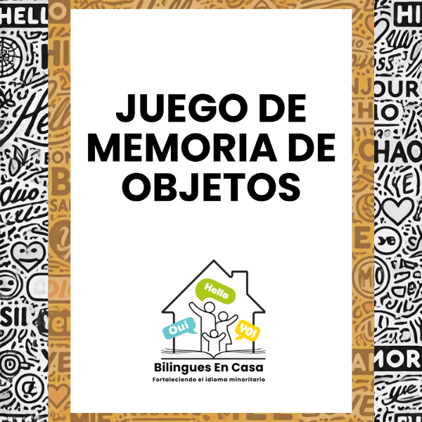 Juego de Memoria Bilingue Español-Inglés Objetos - Morella Jaramill...