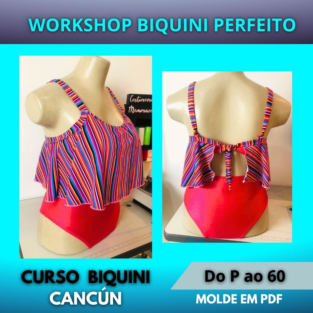 WORKSHOP BIQUINI PERFEITO - CONJUNTO CANCUN