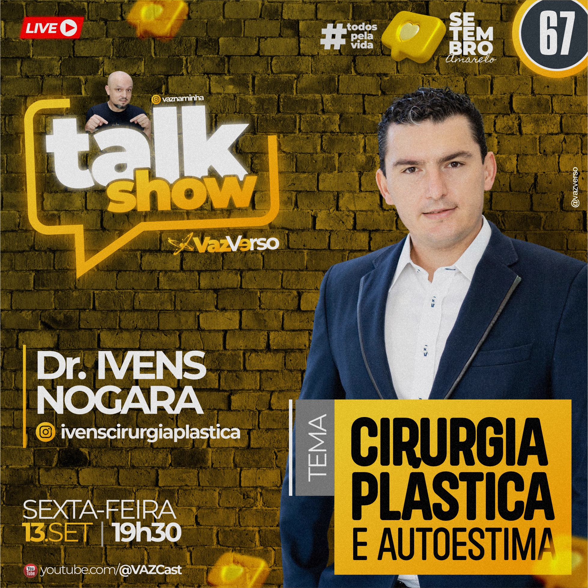 TALK SHOW | #67 | Dr. Ivens Nogara | CIRURGIA PLÁSTICA e AUTOESTIM...