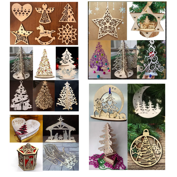 Christmas Vector Files for Laser CNC Cutting