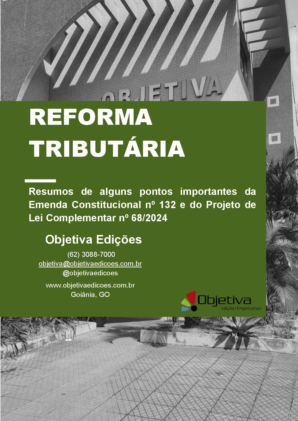 E-BOOK REFORMA TRIBUTÁRIA - RESUMO
