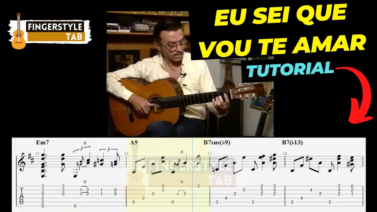 EU SEI QUE VOU TE AMAR - FINGERSTYLE TAB - Josué Elias Prudenciano ...