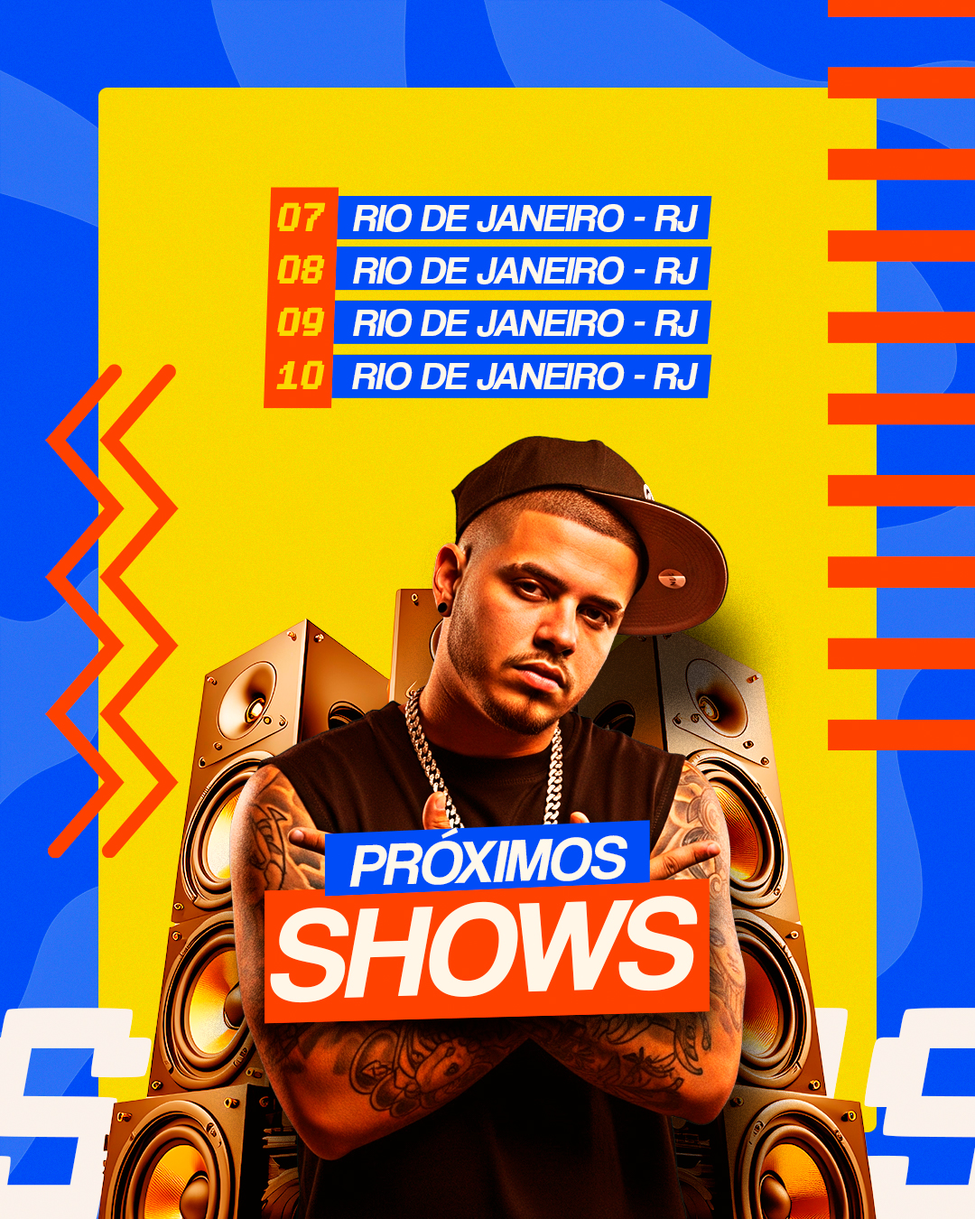 FLYER EVENTO PRÓXIMOS SHOWS AGENDA PSD 108 - Jhonny Mamedio | Hotmart