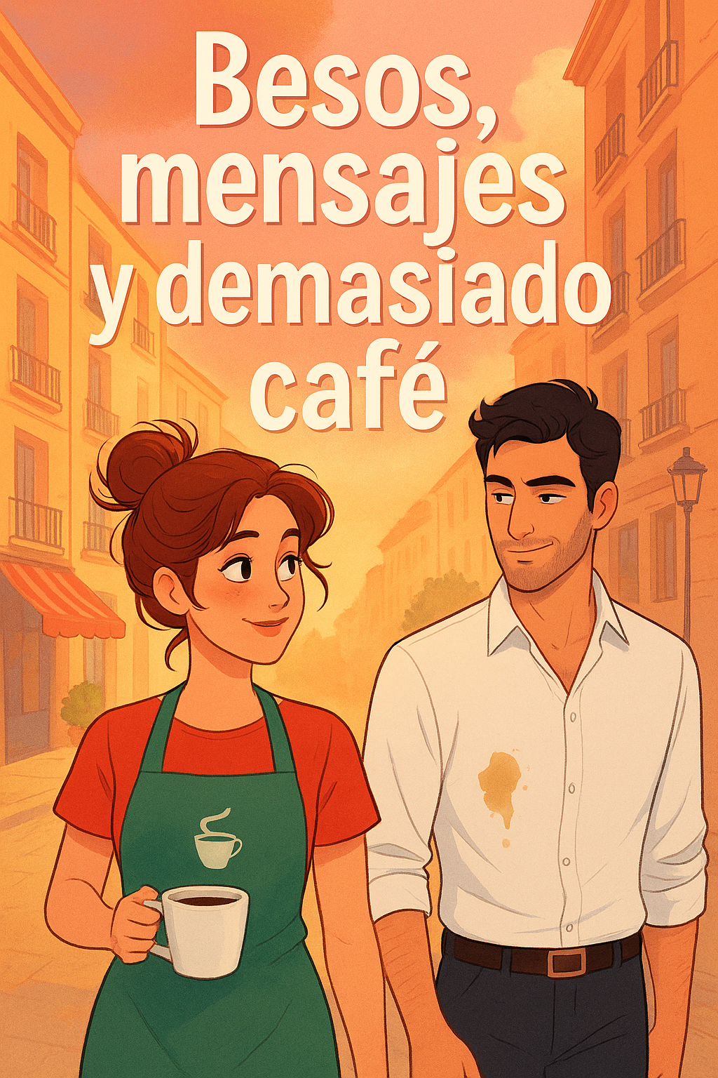 Ebook besos, mensajes y demasiado café.