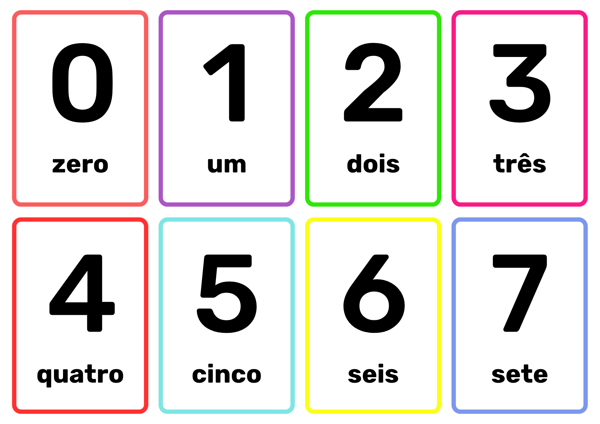 FLASHCARDS NUMEROS 1 A 50 (PDF) - Prof mayta dorneles | Hotmart