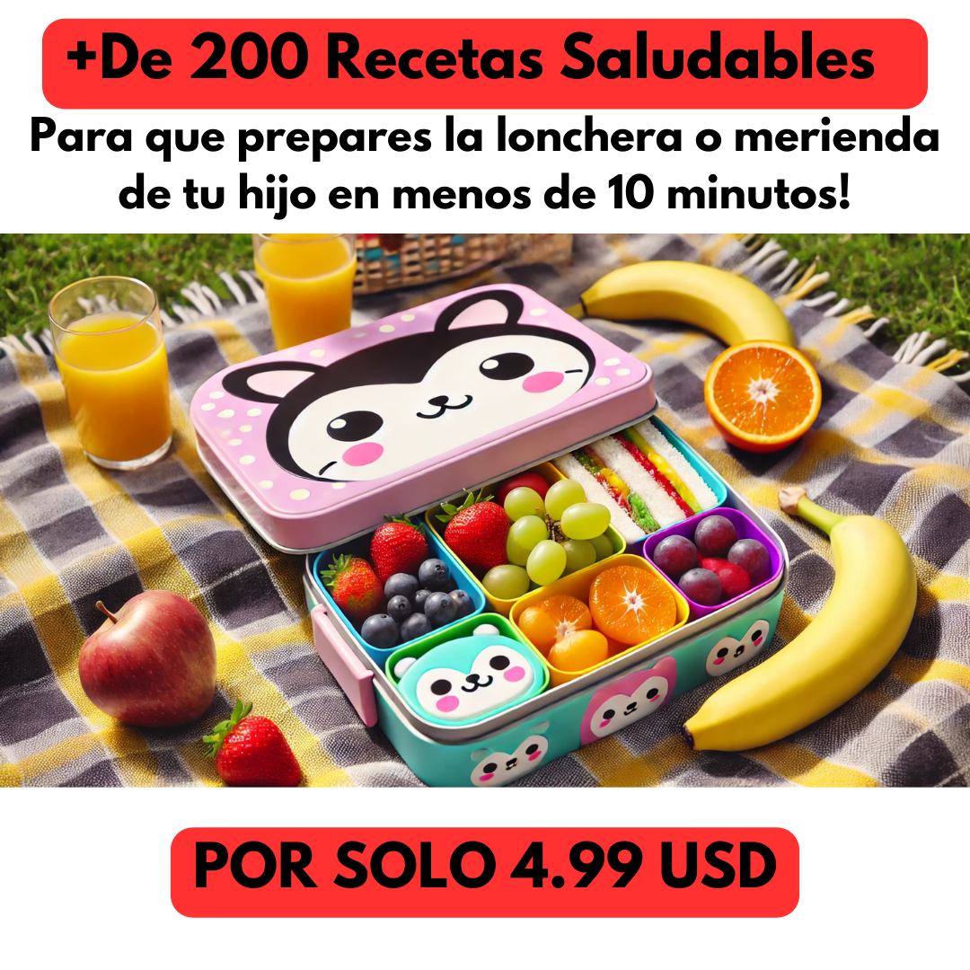 200 RECETAS DE LONCHERAS SALUDABLES PARA TUS HIJOS - WitHub Digita...