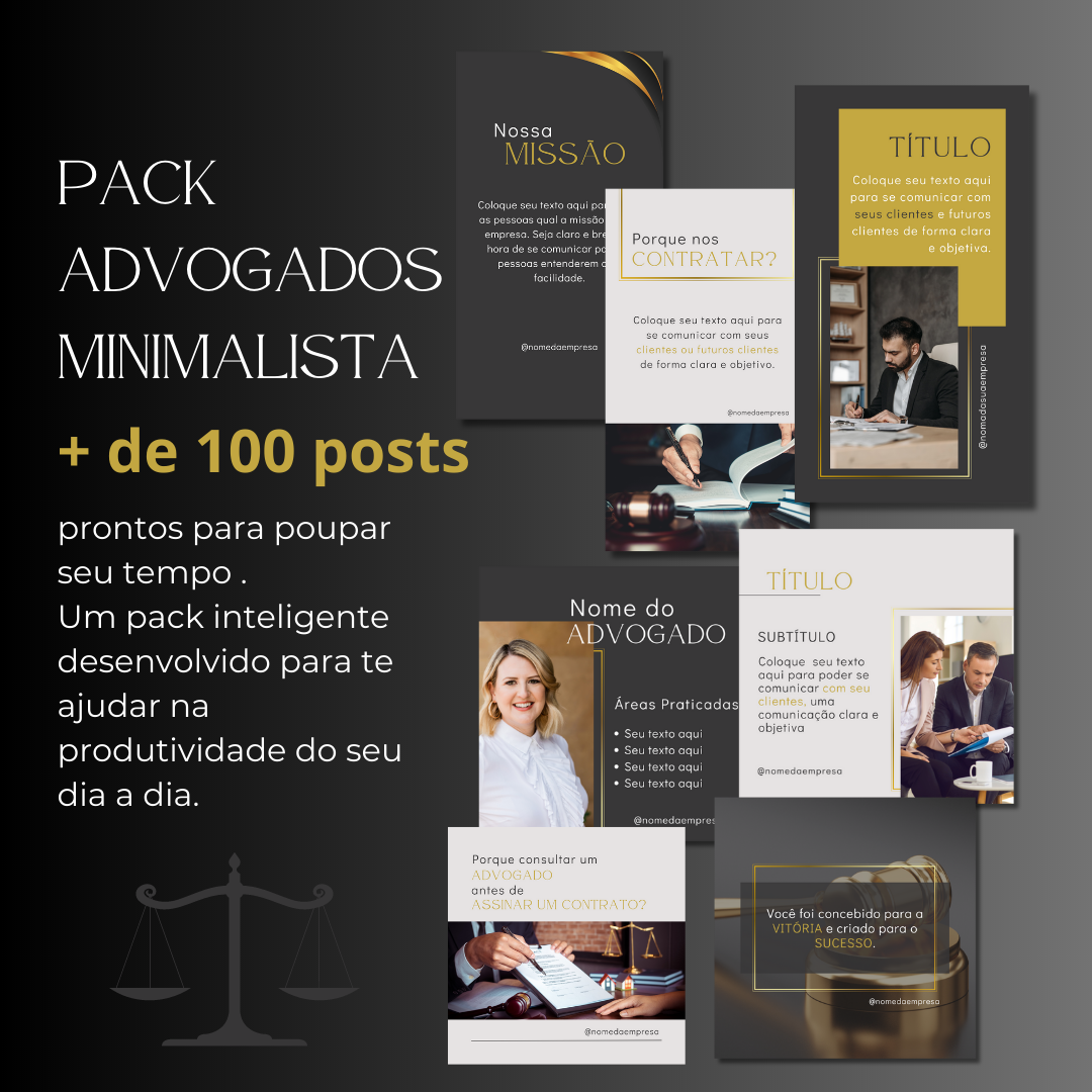 Pack Advogados Minimalista - Koba Digital | Hotmart