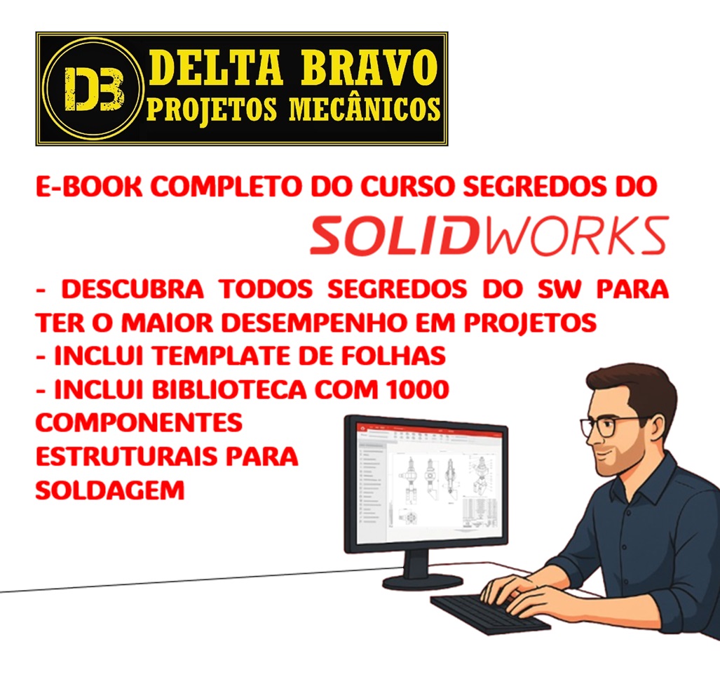 E-Book Completo do Curso Segredos do Solid Works com Template de Fo...