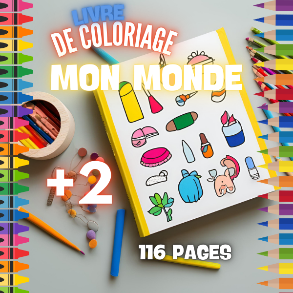 MON GRAND LIVRE DE COLORIAGE POUR ENFANTS : DE NOMBREUX SUJETS AMUSANTS ...