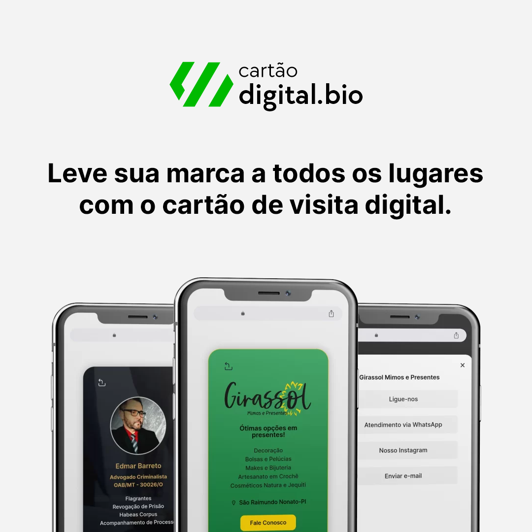 Cartão Digital | Crio seu Site - Jhonny Vieira | Hotmart