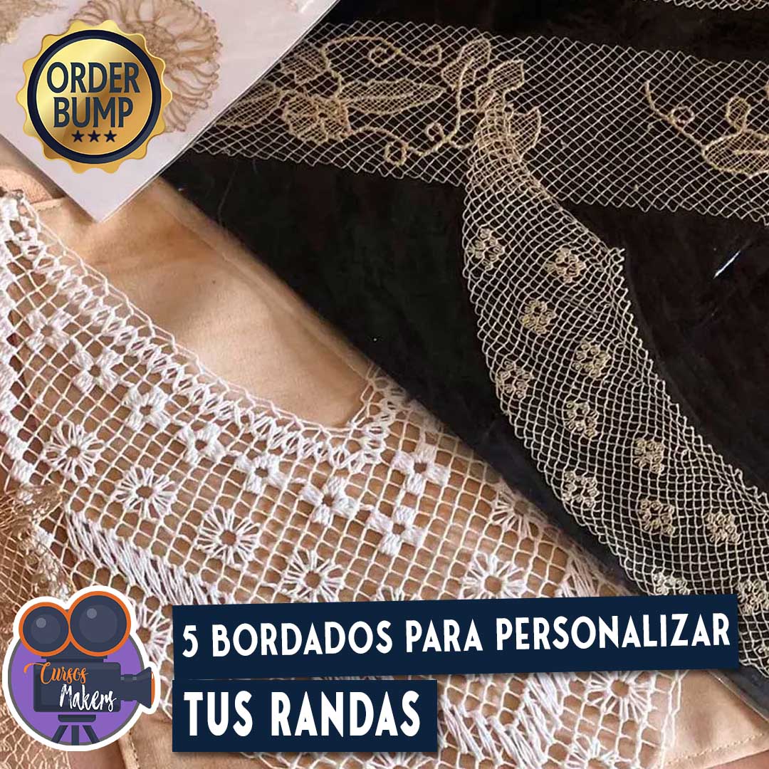 5 Bordados para personalizar tus Randas - Cursos Makers | Hotmart