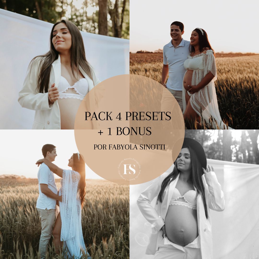 PACK COLOR 001 - 4 PRESETS + 1 BONUS - Fabiola Sinotti | Hotmart