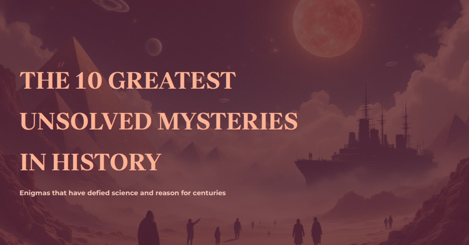The 10 Greatest Unsolved Mysteries in History - Real Mysteries | Ho...