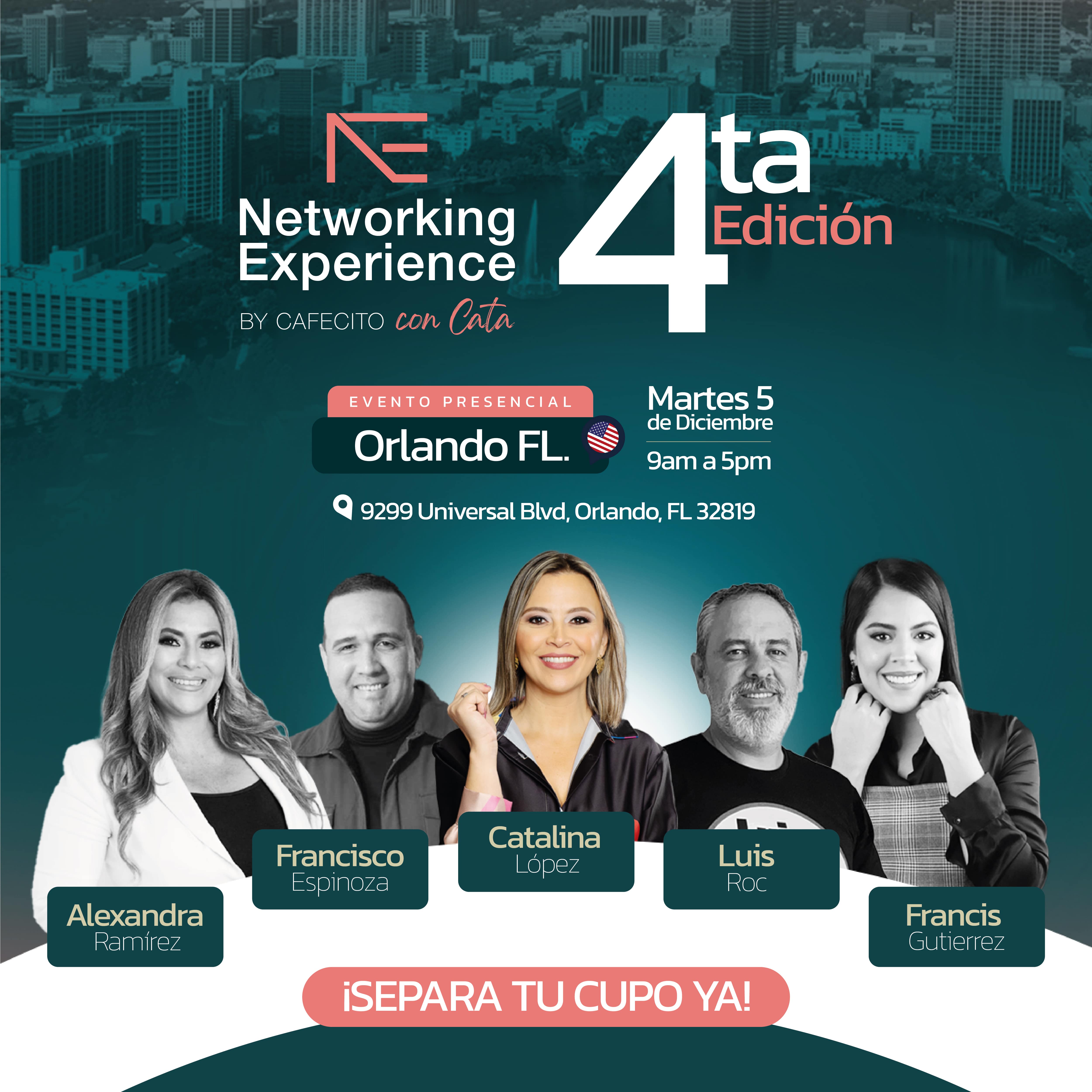 Networking Experience 4ta Edición by Cafecito con Cata- Orlando