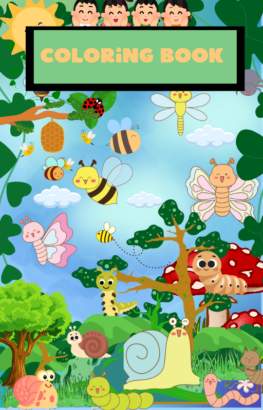 Coloring book little bugs - Alice Da mata Charun | Hotmart