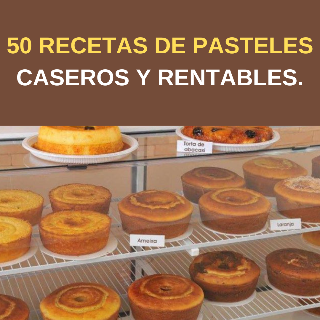 50 RECETAS DE PASTELES CASERAS