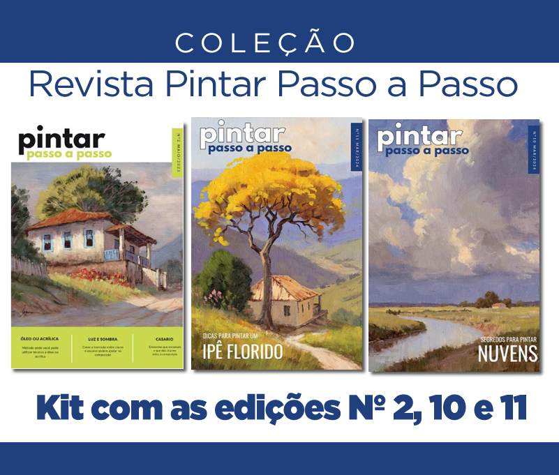 Kit 3 Revistas Pintar Passo a Passo Nº2 Nº10 Nº11 PDF - MARIO SERGI...