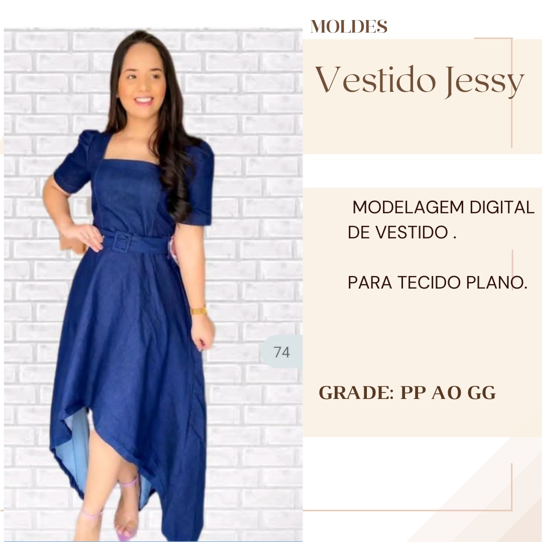 Molde Vestido Jessy - Sabrina da Rocha | Hotmart